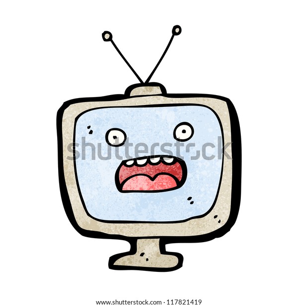 Cartoon Television Screen Stock Vector (Royalty Free) 117821419 ...