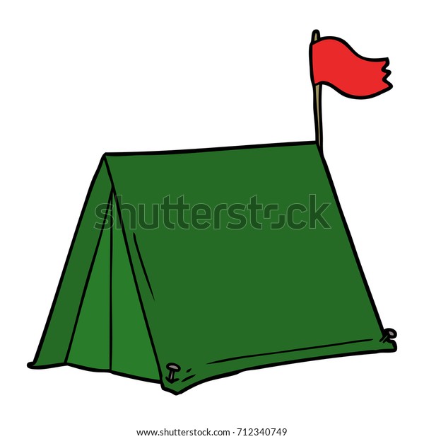 Cartoon Tent Stock Vector (Royalty Free) 712340749