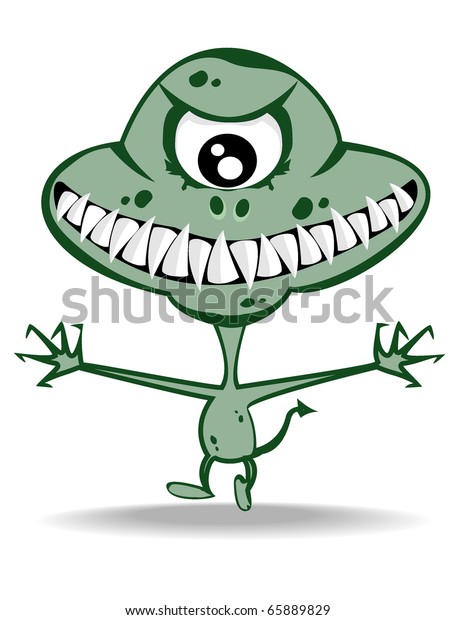 Cartoon Terrible Monstervector 7 Stock Vector (Royalty Free) 65889829