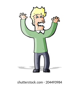 Cartoon Terrified Man: เวกเตอร์สต็อก (ปลอดค่าลิขสิทธิ์) 204493984 ...