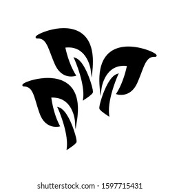 Cartoon Three Leaves Icon Vector Stock Vector (Royalty Free) 1597715431 ...