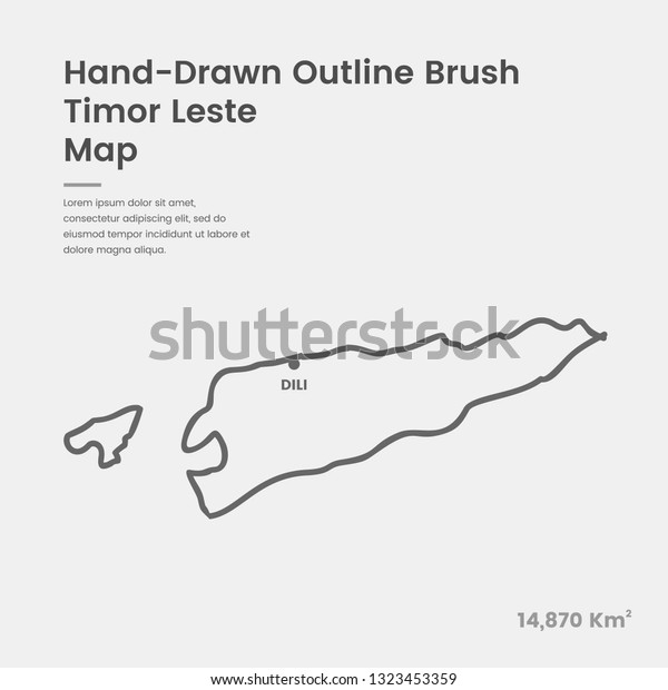 Cartoon Timor Leste Map Hand Drawn 스톡 벡터(로열티 프리) 1323453359 | Shutterstock