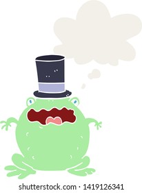 Cartoon Toad Wearing Top Hat Speech Stock Illustration 1463403008