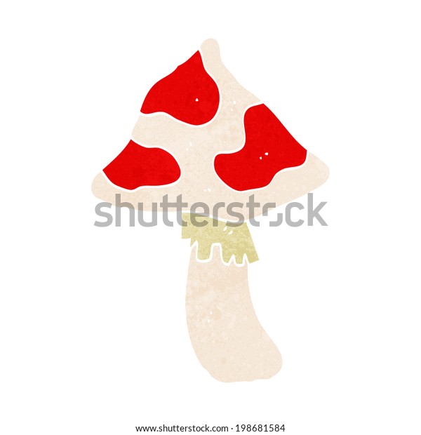 Cartoon Toadstool Stock Vector (Royalty Free) 198681584 | Shutterstock
