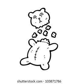 Cartoon Torn Teddy Bear Stock Vector (Royalty Free) 103871786 ...