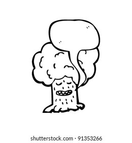 Cartoon Tree Face Stock Vector (Royalty Free) 91353266 | Shutterstock