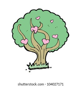 Love Heart Tree Cartoon Stock Vector (Royalty Free) 116553772