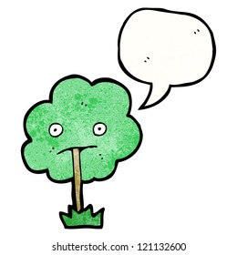 Cartoon Tree Speech Bubble Stock Vector (Royalty Free) 121132600 ...