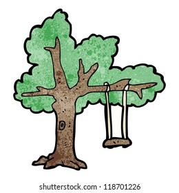 Cartoon Tree Swing Stock Vector (Royalty Free) 118701226 | Shutterstock