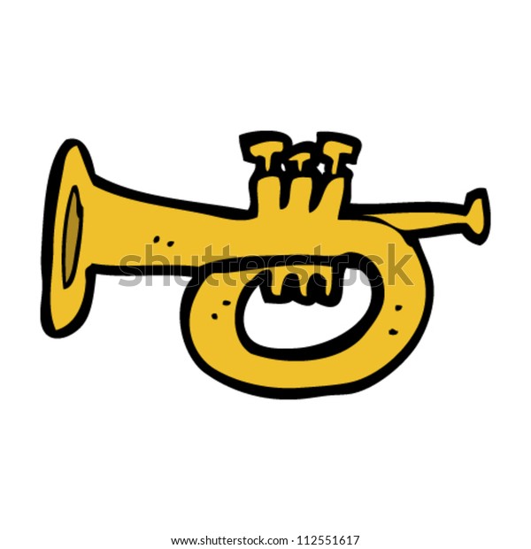 Cartoon Trumpet Stock-vektor (royaltyfri) 112551617 | Shutterstock