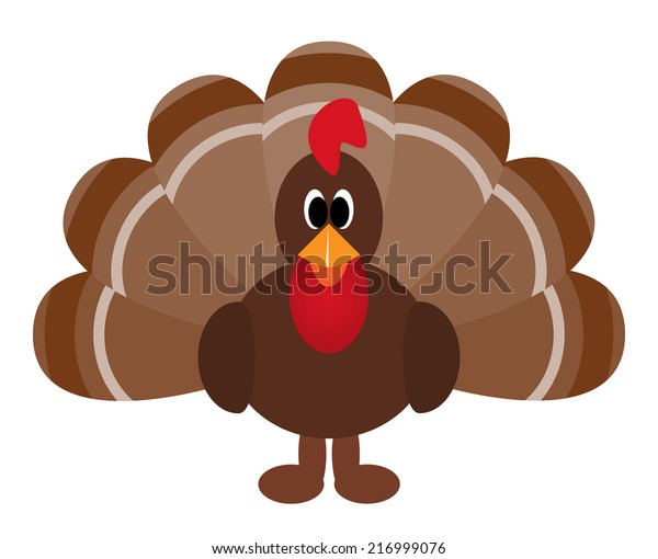 Cartoon of turkey bird