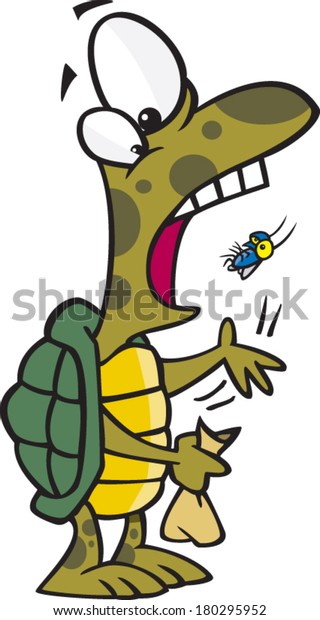 Cartoon Turtle Eating Candy Stock Vector (Royalty Free) 180295952 ...