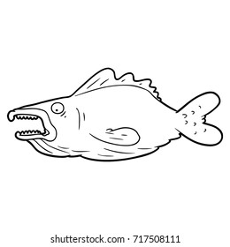 Cartoon Ugly Fish Stock Vector (Royalty Free) 717508111 | Shutterstock