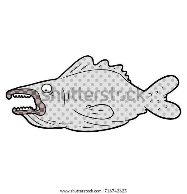 Cartoon Ugly Fish Stock Vector (Royalty Free) 716742625 | Shutterstock