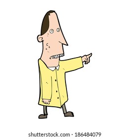 Cartoon Ugly Man Pointing Stock Vector (Royalty Free) 186484079 ...