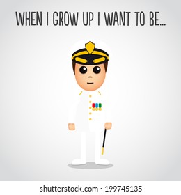 Cartoon Us Navy Parade Stock Vector (Royalty Free) 199745135 | Shutterstock