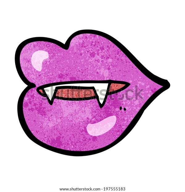 Cartoon Vampire Fangs Stock Vector (Royalty Free) 197555183