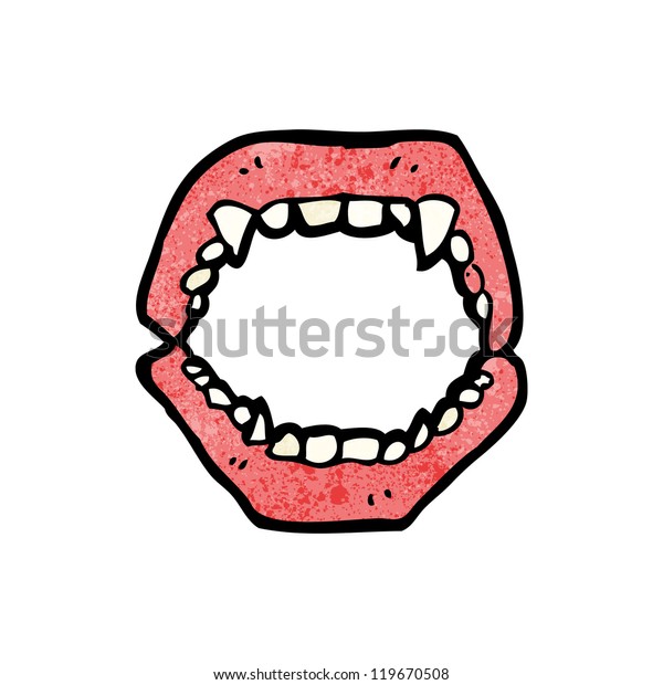 Cartoon Vampire Teeth Stock Vector (Royalty Free) 119670508 | Shutterstock