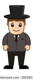 Cartoon Vector Character Gentleman Stock Vector (Royalty Free ...