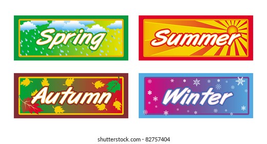 Website Banner Header Design On Colorful Stock Vector (Royalty Free ...