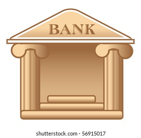 Cartoon Vector Illustration Bank Icon: เวกเตอร์สต็อก (ปลอดค่าลิขสิทธิ์ ...