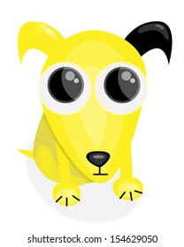 Cartoon Vector Illustration Begging Dogbegging Dogbegging Stock Vector ...