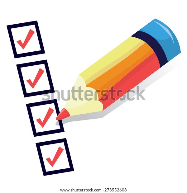 Cartoon Vector Illustration Big Fat Pencil Stock Vector (Royalty Free ...