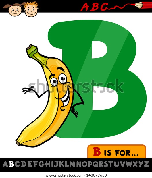 Cartoon Vector Illustration Capital Letter B Stock Vector (Royalty Free ...
