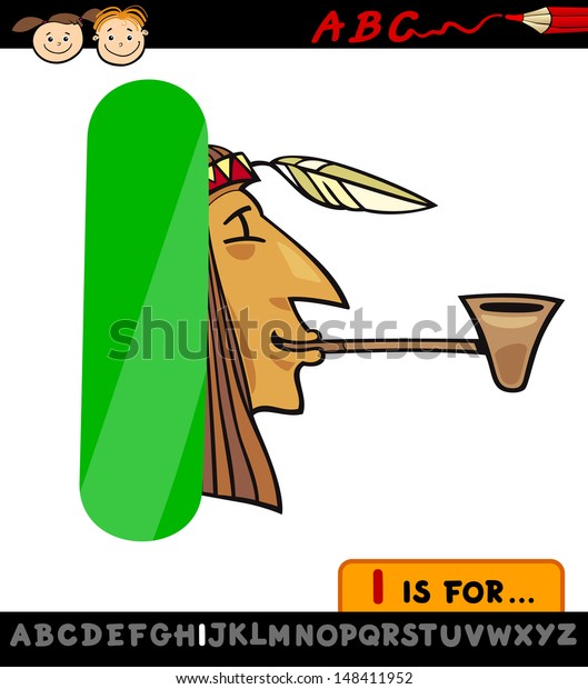Cartoon Vector Illustration Capital Letter Alphabet Stock Vector ...