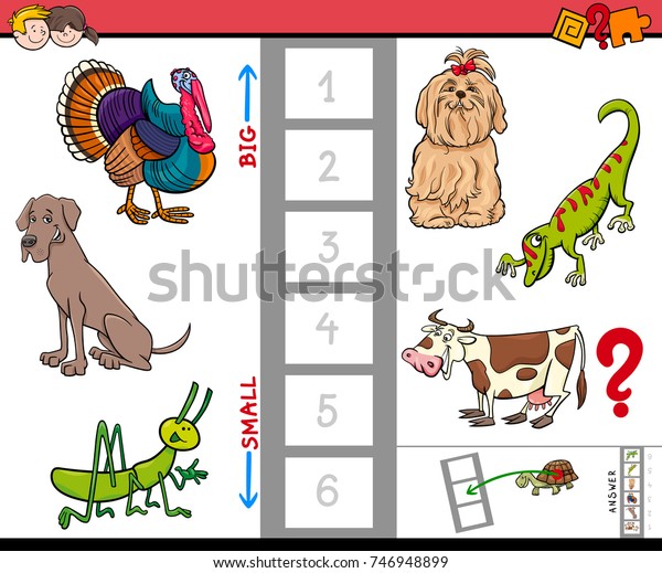 Cartoon Vector Illustration Educational Game Finding Stock Vector ...