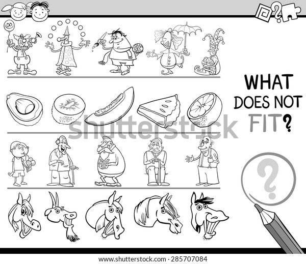 Cartoon Vector Illustration Finding Improper Item Stock Vector (Royalty ...