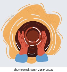 Cartoon Vector Illustration Making Pottery On Stock Vector (Royalty ...