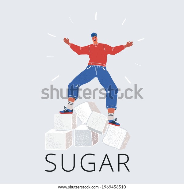 Cartoon Vector Illustration Man Balanced On Stock Vector (Royalty Free ...