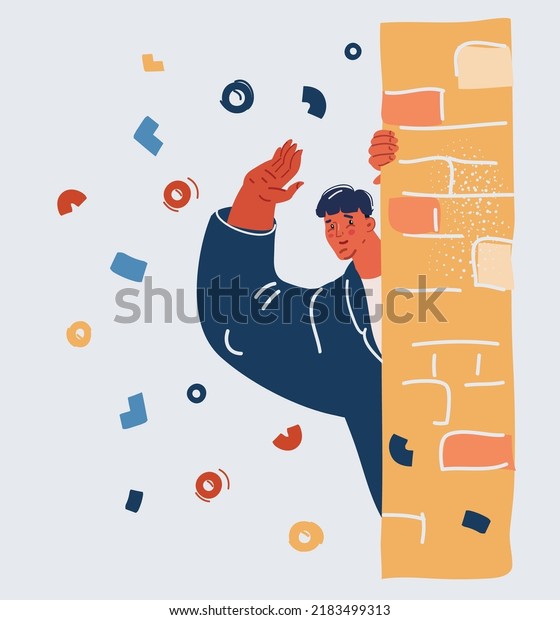 Dibujo vectorial de un hombre oculto: vector de stock (libre de ...