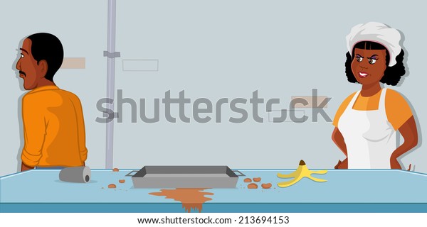 Cartoon Vector Illustration Messy Man Stock Vector (Royalty Free ...