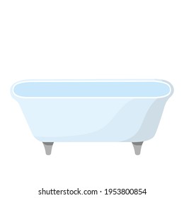 Cartoon Vector Illustration Object Bathroom Bathtub Stock Vector ...