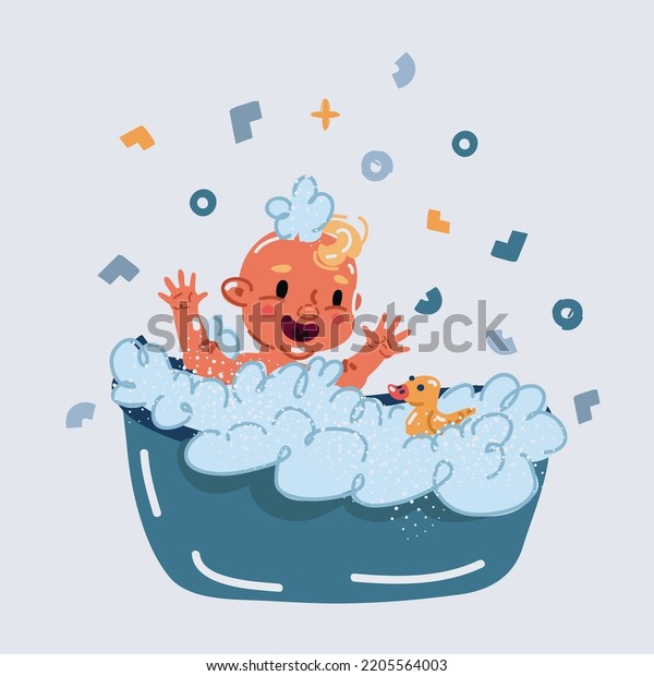 Cartoon Vector Illustration One Year Old Stock Vector (Royalty Free ...