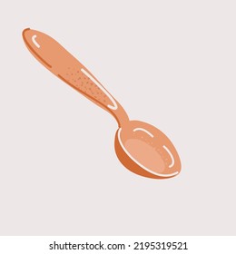Cartoon Vector Illustration Spoon Teaspoon Isolated Stock Vector ...