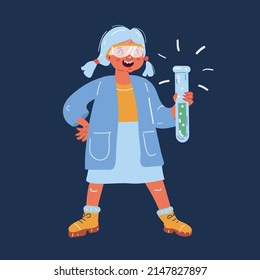 Cartoon Vector Illustration Students Science Class Stock Vector ...
