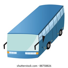 Cartoon Vector Illustration Transit Bus Stock Vector (Royalty Free ...