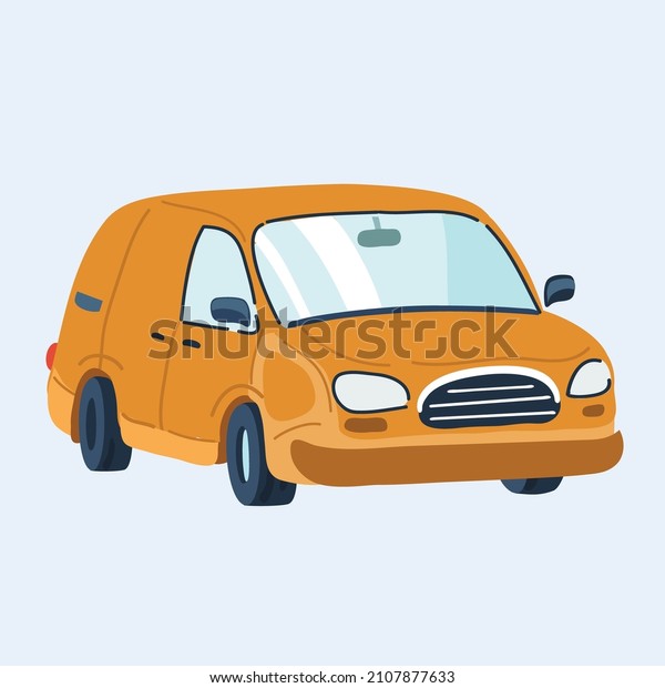 Cartoon Vector Illustration Yellow Car Stock Vector (Royalty Free ...
