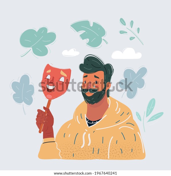 Cartoon Vector Illustration Young Man Taking Stock Vector (Royalty Free ...