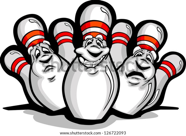 Cartoon Vector Image Happy Smiling Bowling Stock Vector (Royalty Free ...