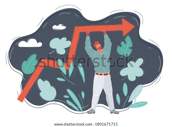 Cartoon Vector Man Data Analyst Holding Stock Vector (Royalty Free ...