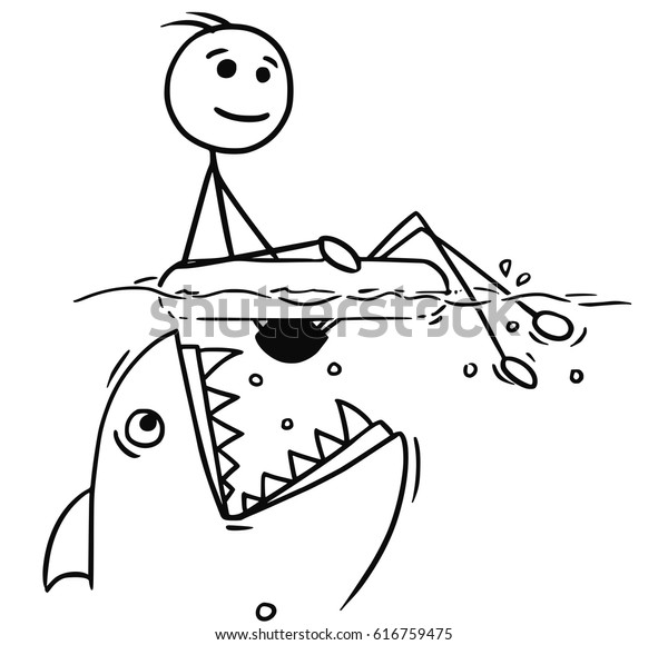 Cartoon Vector Stick Man Smiling Enjoying 스톡 벡터(로열티 프리) 616759475 ...