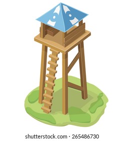 Cartoon Vector Tower Icon Stock Vector (Royalty Free) 265486730 ...