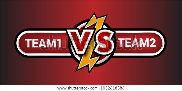Cartoon Vs Logo Versus Board Rivals Stock Vector (Royalty Free ...