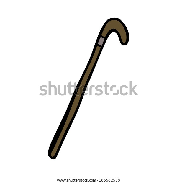 Cartoon Walking Stick Stock Vector (Royalty Free) 186682538 | Shutterstock