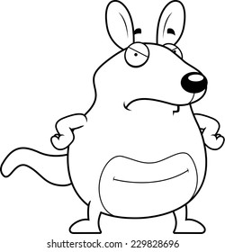 Cartoon Wallaby Angry Expression Stock Vector (Royalty Free) 229828696 ...