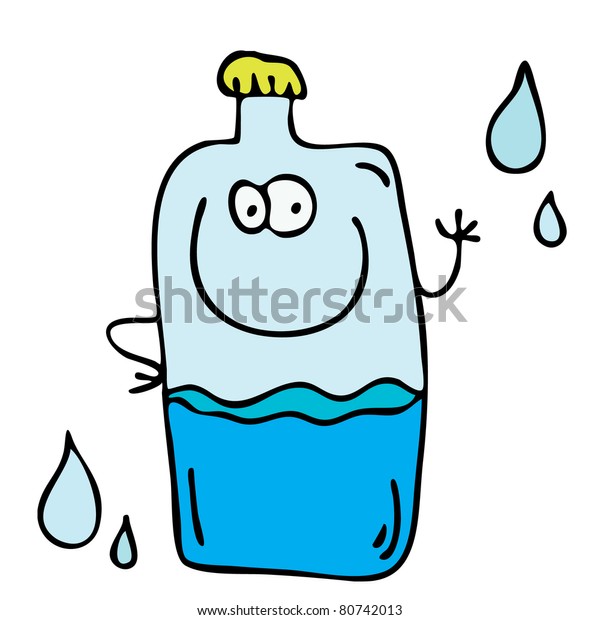 Cartoon Water Bottle: เวกเตอร์สต็อก (ปลอดค่าลิขสิทธิ์) 80742013 ...
